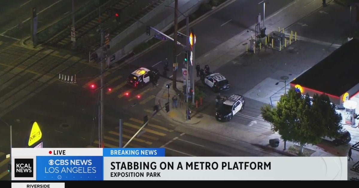Stabbing on Metro platform leaves one wounded in Exposition Park - CBS ...