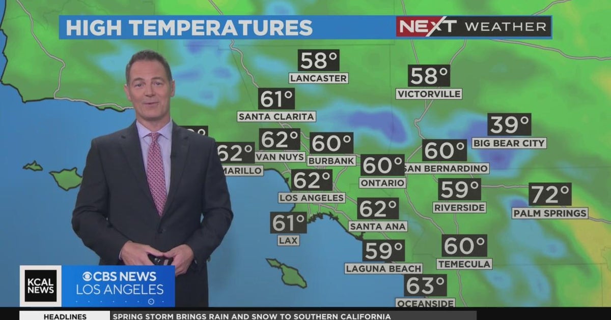 Spring SoCal Storm: Heavy rain moves out - CBS Los Angeles