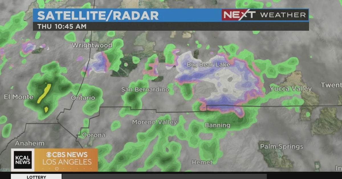 Spring SoCal Storm: Scattered showers across the Inland Empire - CBS ...
