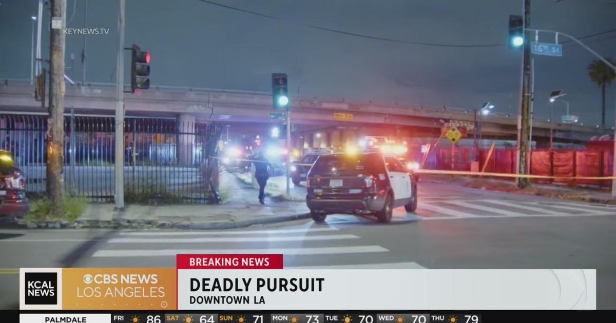 Suspect shot dead by LAPD after pursuit downtown Los Angeles; two ...