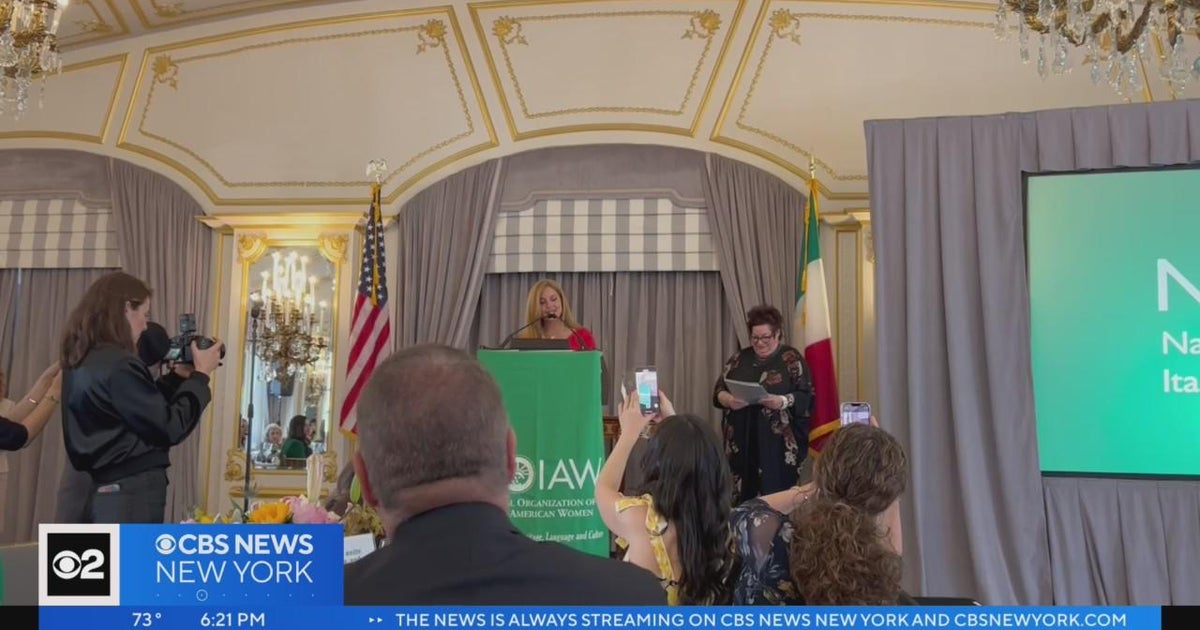 NOIAW honors Mary Calvi as "Distinguished Woman of the Year" - CBS New York
