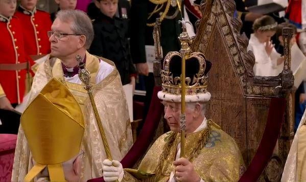 King Charles III and Queen Camilla officially crowned in coronation ...