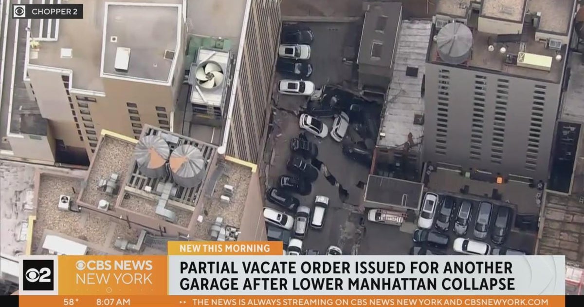 DOB issues another partial vacate order after garage collapse - CBS New ...
