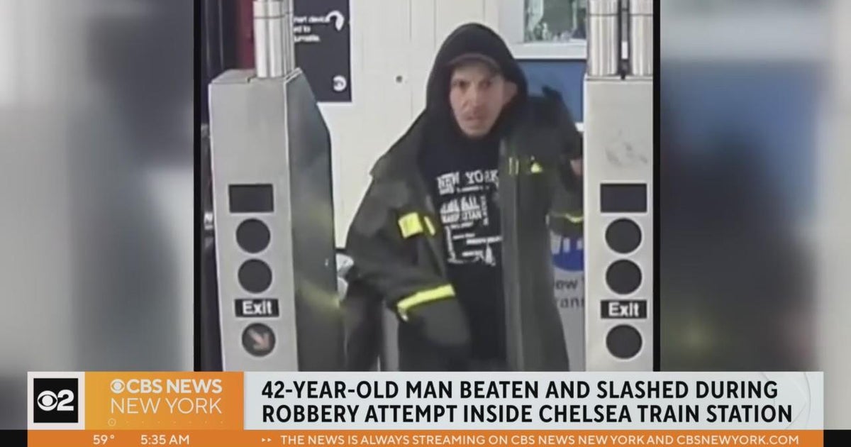 Man beaten, slashed at Manhattan subway station - CBS New York