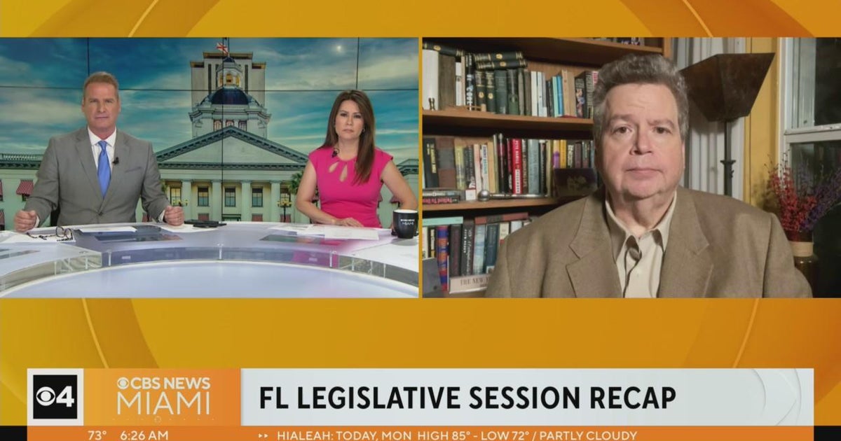 Gov. DeSantis touts "Most Productive" legislative session - CBS Miami