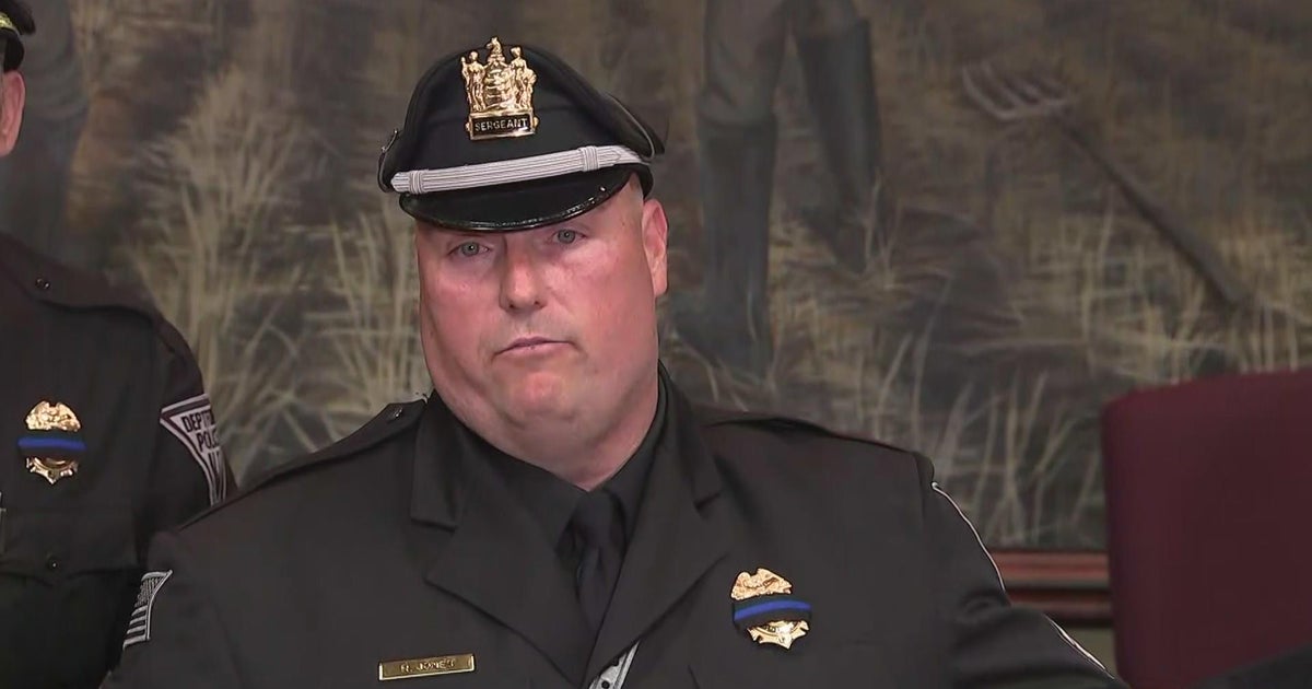 Deptford police speak about fallen officer Bobby Shisler - CBS Philadelphia