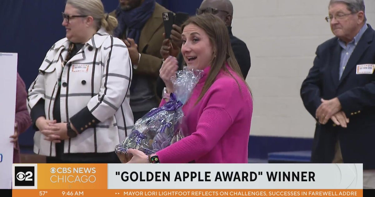 Golden Apple Award winner Rachel Wederits - CBS Chicago