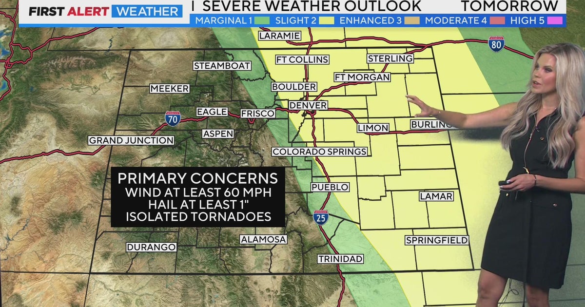 Chances For Severe Weather Are High On Wednesday - CBS Colorado
