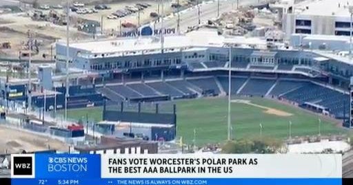 Fans vote Polar Park in Worcester best AAA ballpark in US - CBS Boston