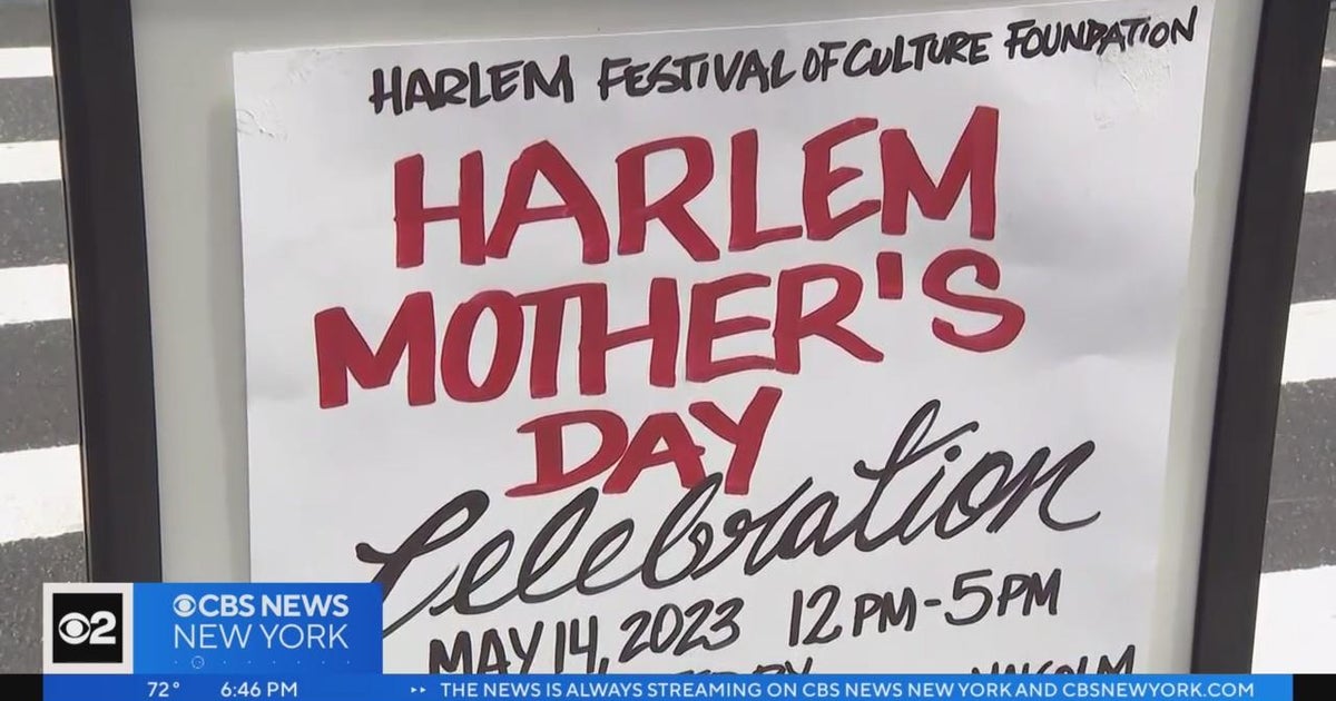 Harlem hosts block party to honor moms on Mother's Day - CBS New York
