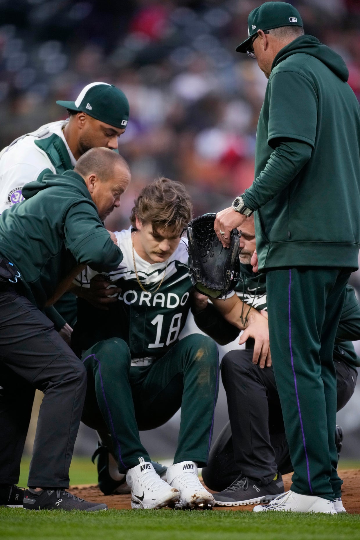 Rockies' Feltner released from hospital after skull fracture ...