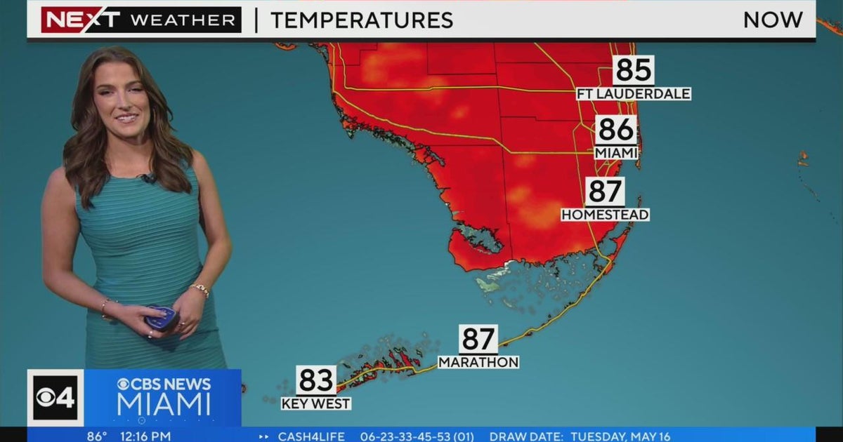 NEXT Weather forecast for Wednesday 5/17/2023 12PM - CBS Miami