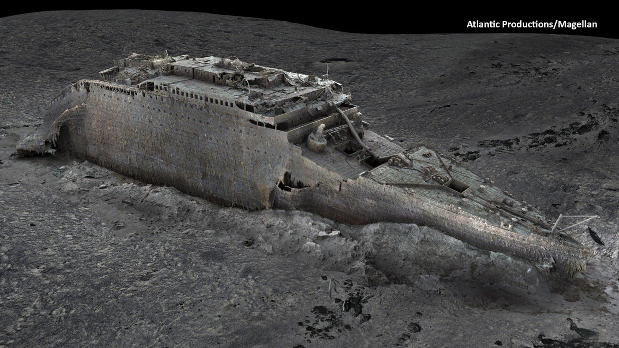 Titanic digital scans reveal unprecedented views of shipwreck and may ...