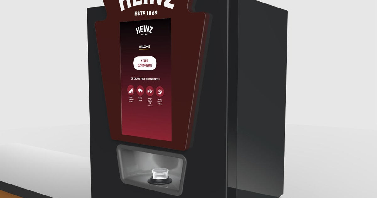 Kraft Heinz unveils customizable digital sauce dispenser - CBS Pittsburgh
