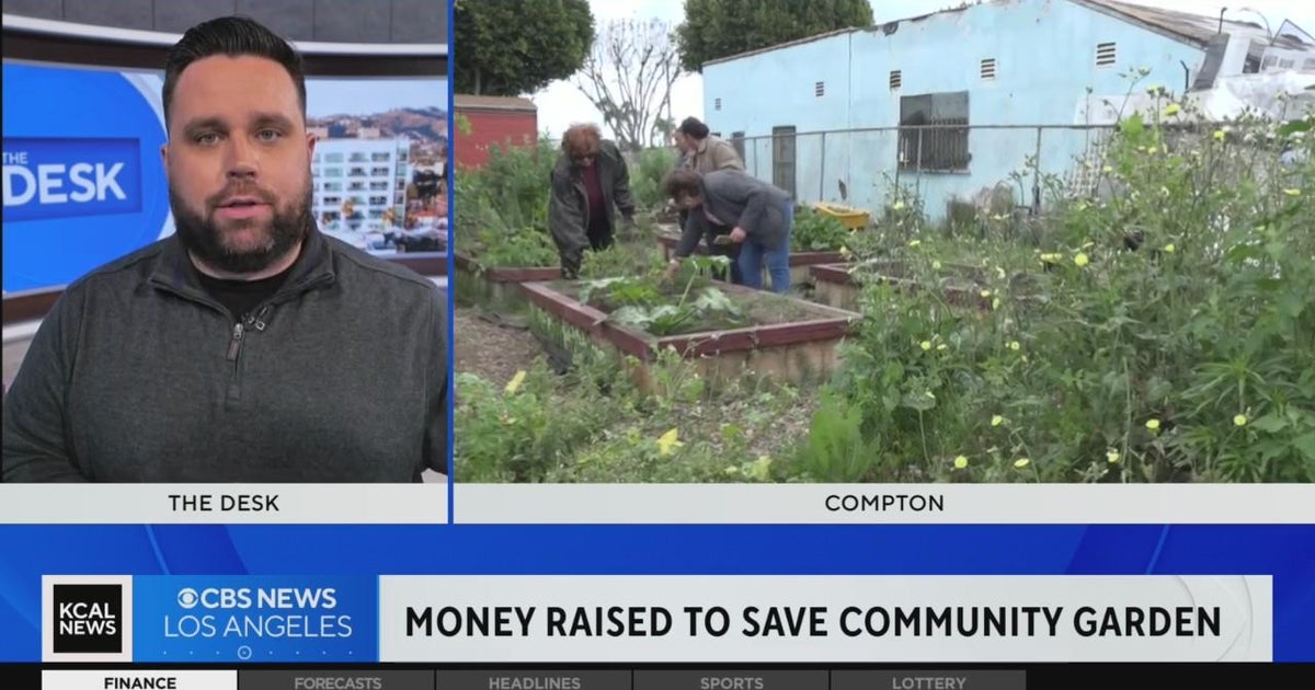 Compton hits fundraising goal to save Community Garden - CBS Los Angeles