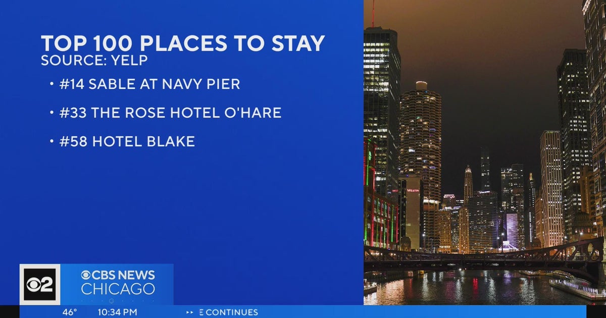 6 Chicago area hotels make Yelp top list - CBS Chicago