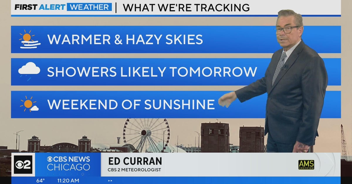 Chicago First Alert Weather: Warmer and hazy skies - CBS Chicago
