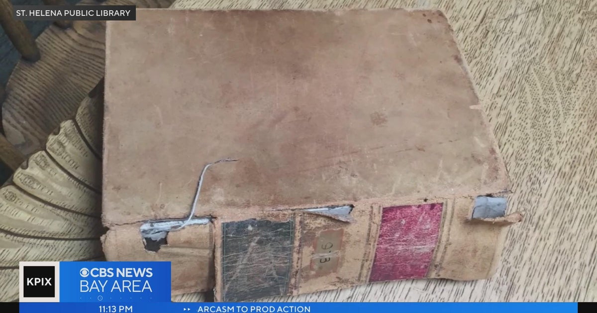 Book turned into St. Helena Library 96 years overdue - CBS San Francisco