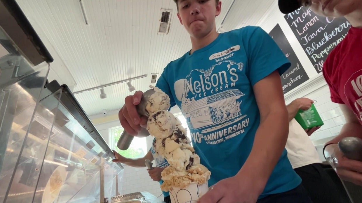 Nelson's Ice Cream in Stillwater celebrates 100 years in business - CBS ...