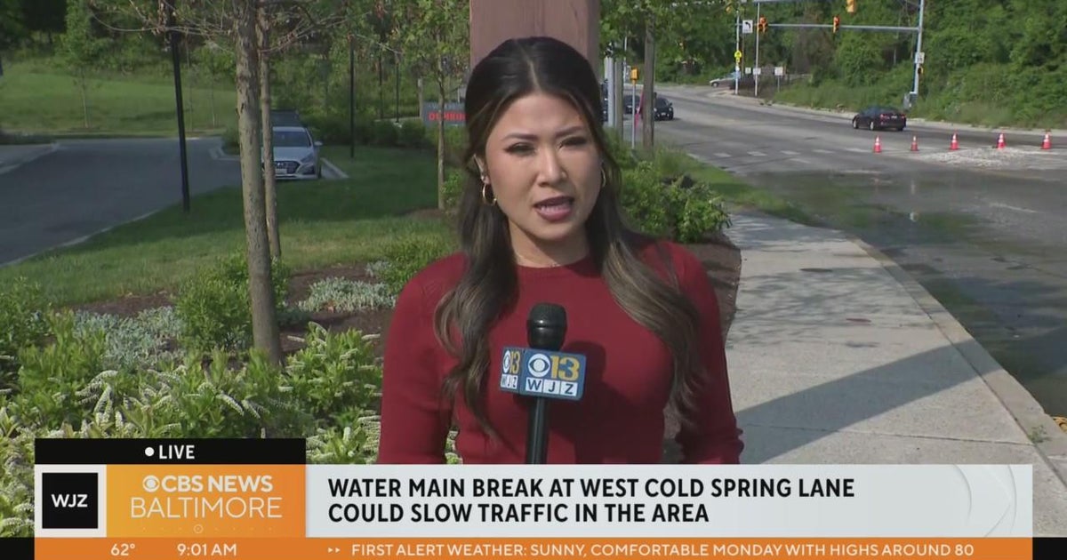 Water main break at West Cold Spring Lane could slow traffic in the ...