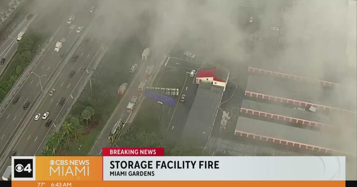 Miami Gardens public storage facility fire - CBS Miami