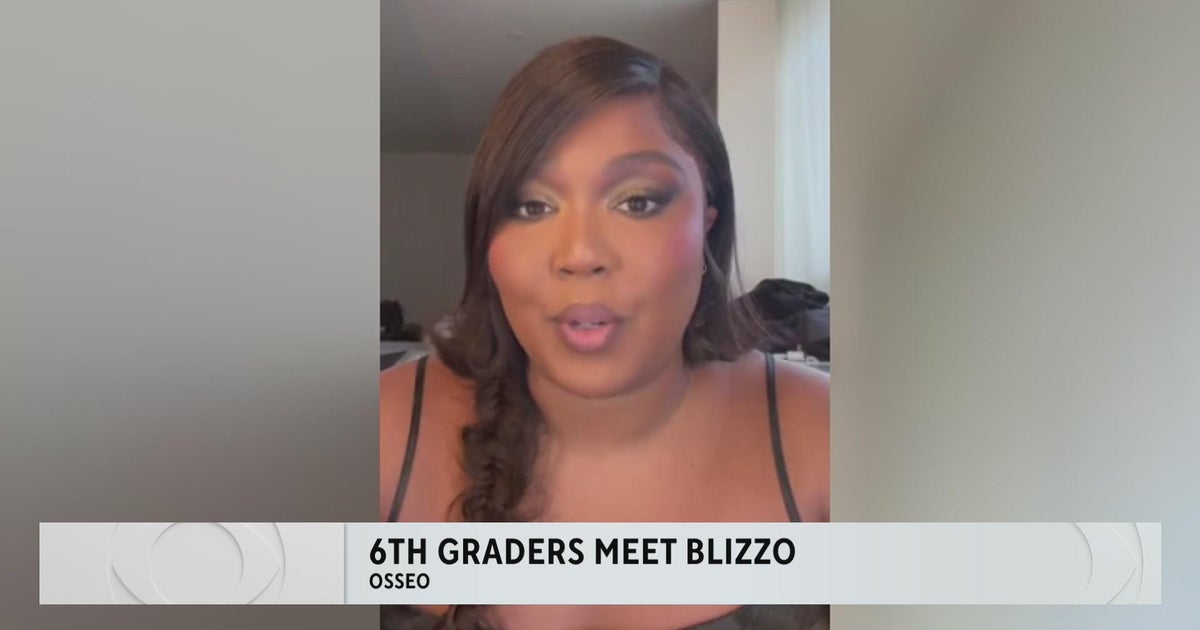 Osseo's 6th graders meet MnDOT's new plow "Blizzo" - CBS Minnesota