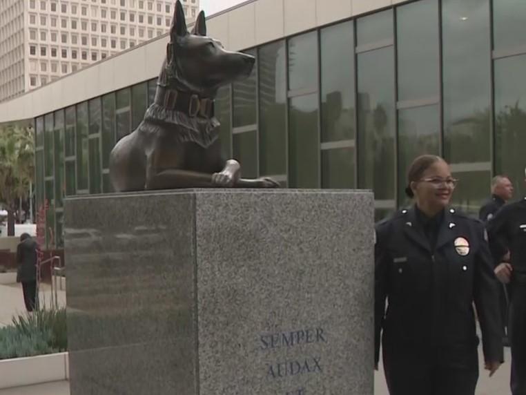 LAPD honors its K9s killed in the line of duty - CBS Los Angeles
