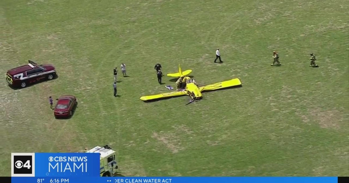 Owner of crashed banner plane speaks to CBS News Miami - CBS Miami