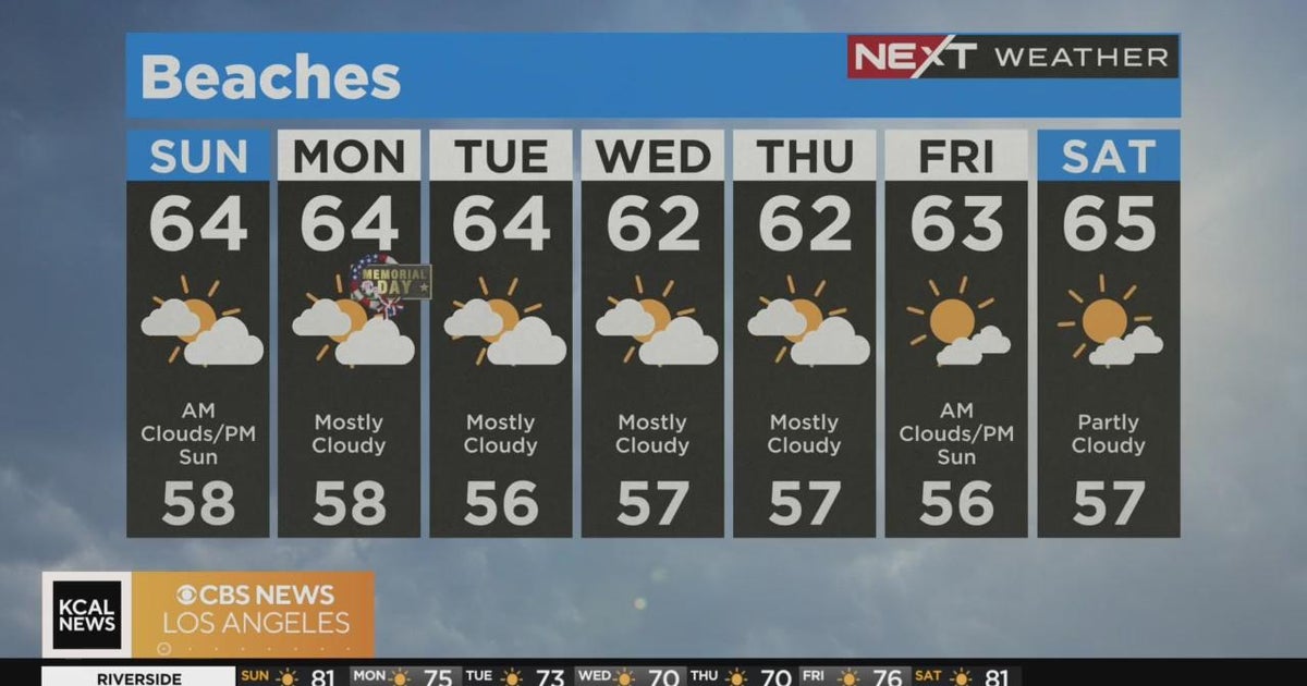 Alex Biston's weather forecast (May 28) - CBS Los Angeles