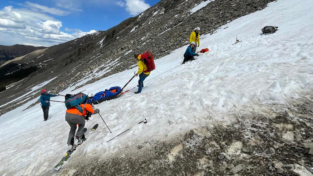 Alpine Rescue Team treks up Torrey's Peak to rescue backcountry skier ...
