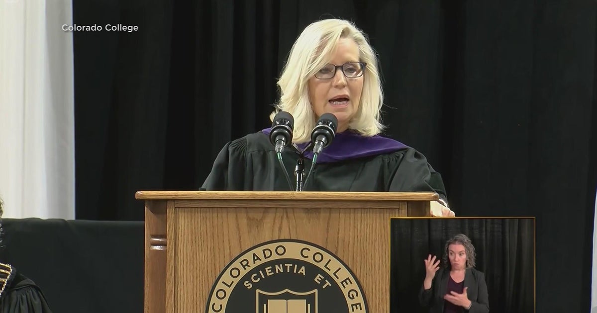 Liz Cheney delivers Colorado College commencement speech - CBS Colorado