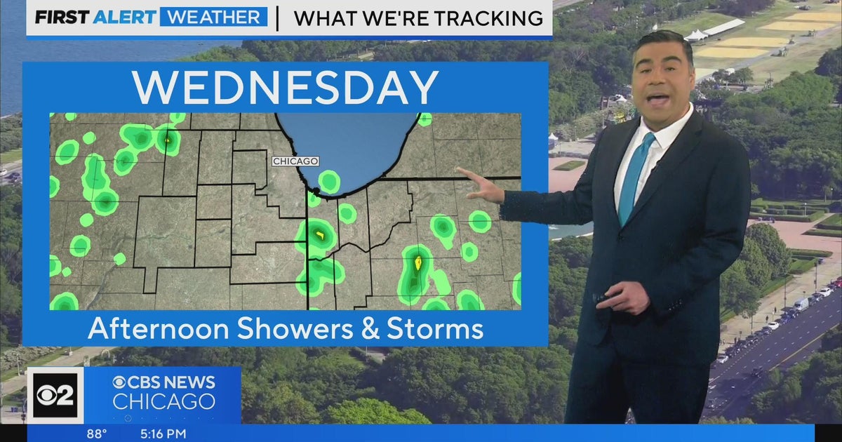Chicago First Alert Weather: Afternoon showers and storms - CBS Chicago