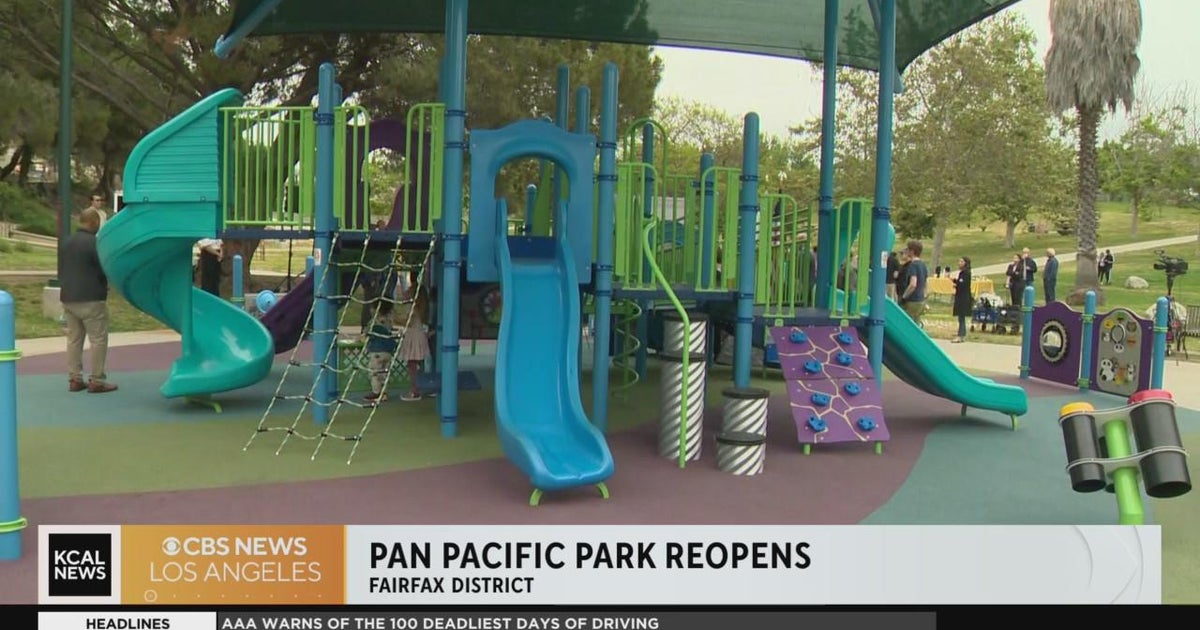 Pan Pacific Park reopens after a 2022 fire burned it down - CBS Los Angeles