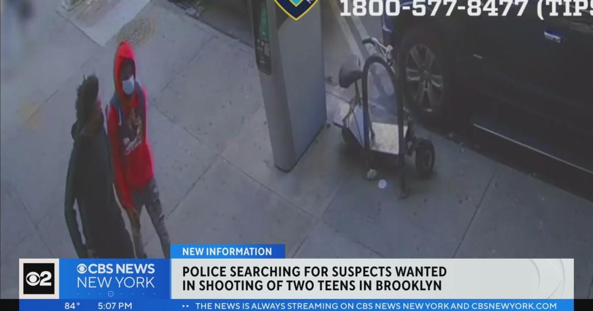 New pictures show suspects in shooting of Brooklyn teens - CBS New York