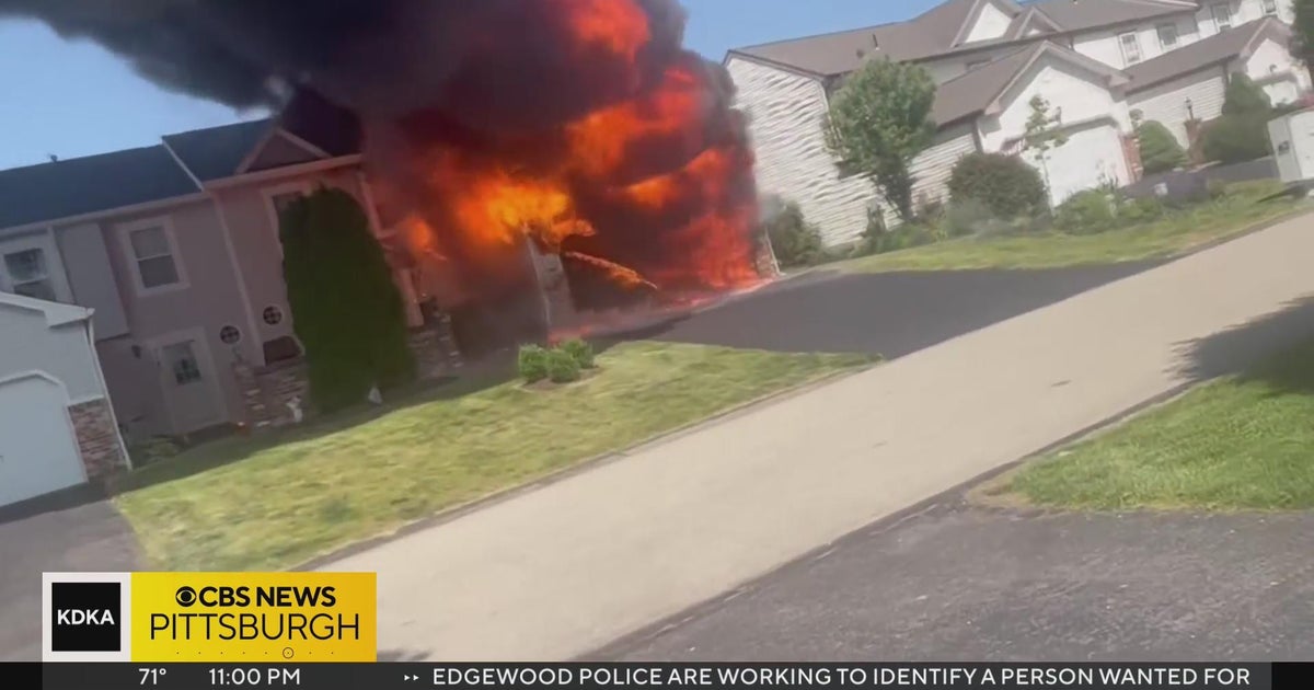 4 townhomes destroyed after fire in Cecil Township - CBS Pittsburgh