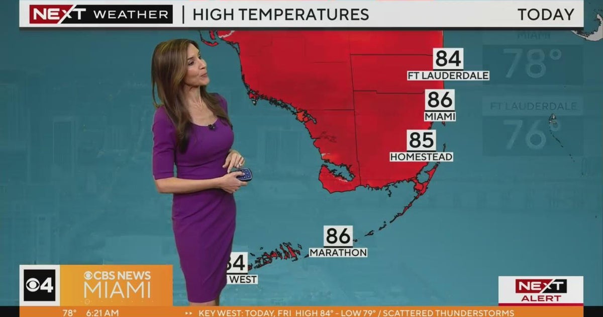 Weather forecast for Friday 6/2/23 - Morning - CBS Miami