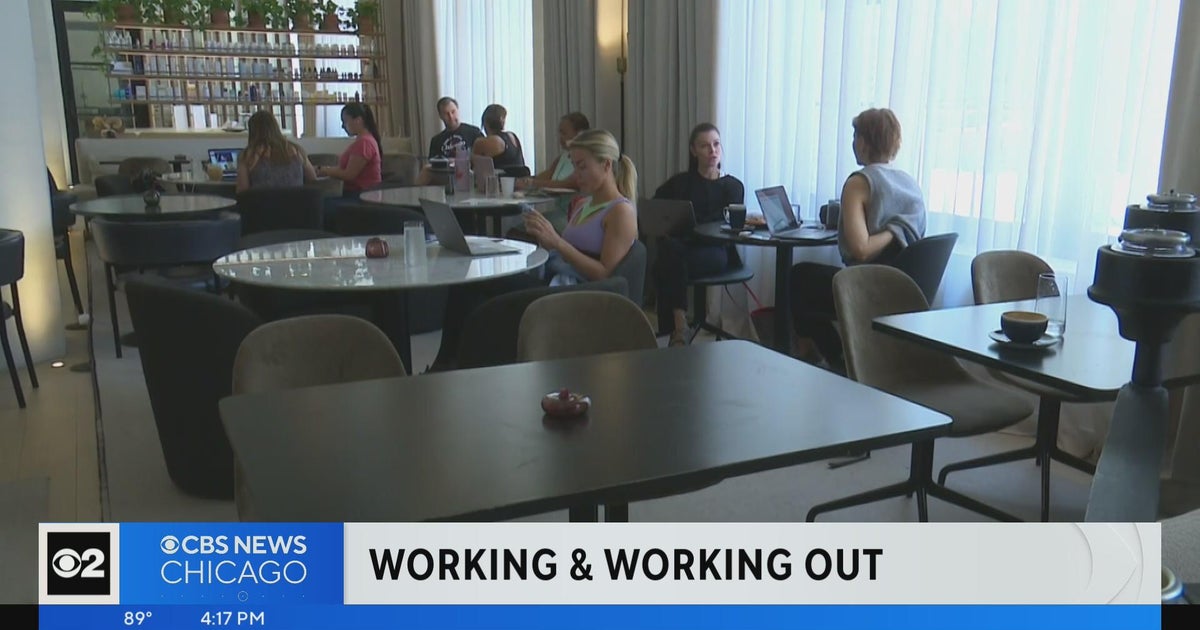 Working and working out at BIÂN Chicago shared office space - CBS Chicago