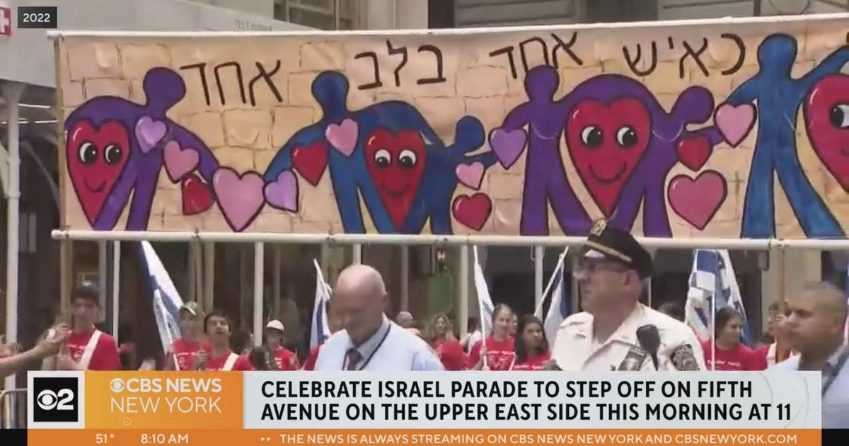Celebrate Israel Parade to step off on Fifth Avenue - CBS New York