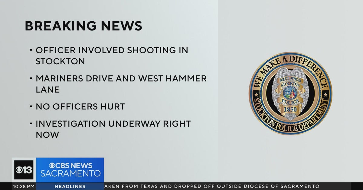 Stockton police engage in officer-involved shooting - CBS Sacramento
