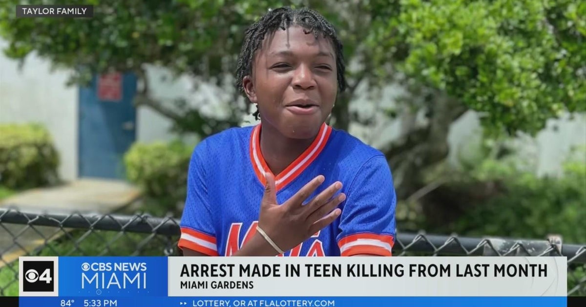 Arrest made in Miami Gardens teen killing - CBS Miami