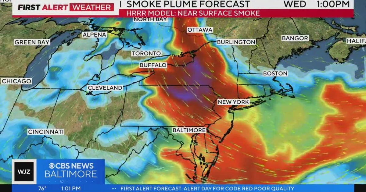 Steve Sosna has an update on the air quality in Maryland - CBS Baltimore