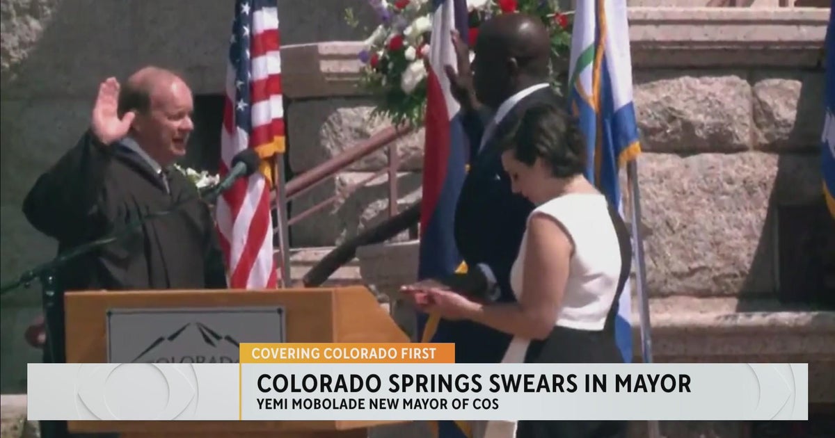 Colorado Springs Mayor Yemi Mobolade sworn in - CBS Colorado