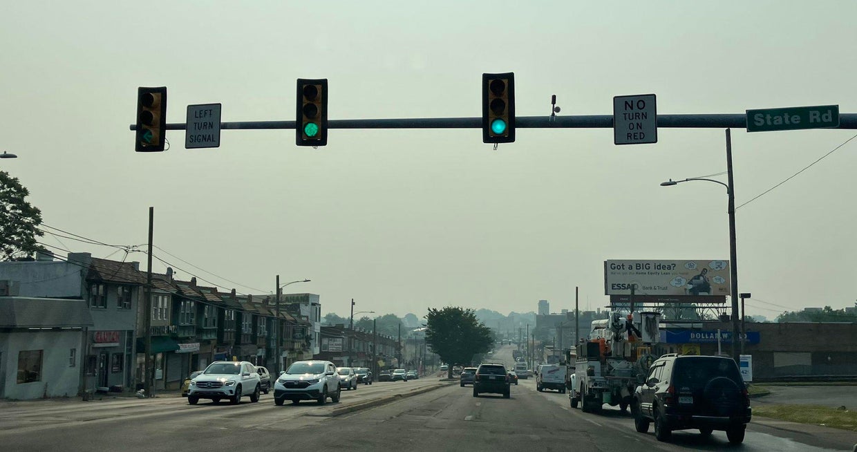 Wildfire smoke: What it looks like in Pennsylvania, NJ and Del. - CBS ...