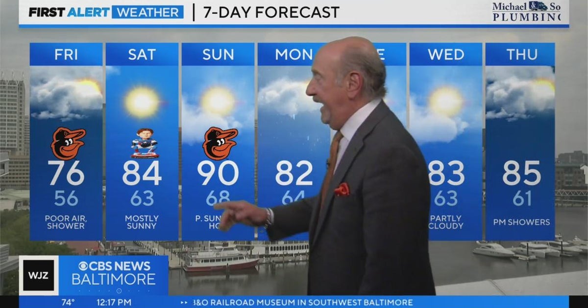 Marty Bass has your Friday afternoon forecast 6/9/2023 - CBS Baltimore