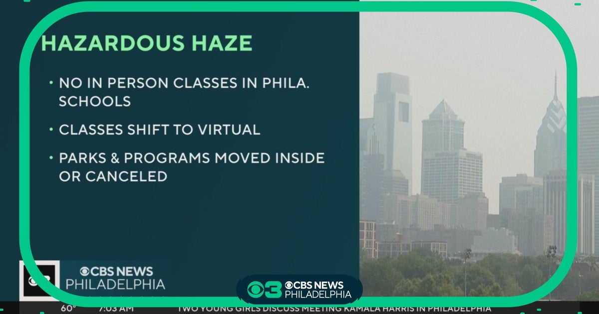 Air quality continues to improve in Philadelphia region on Friday - CBS ...