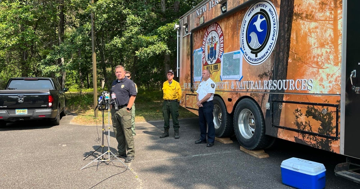 Two wildfires in Burlington County over 50% contained: officials - CBS ...