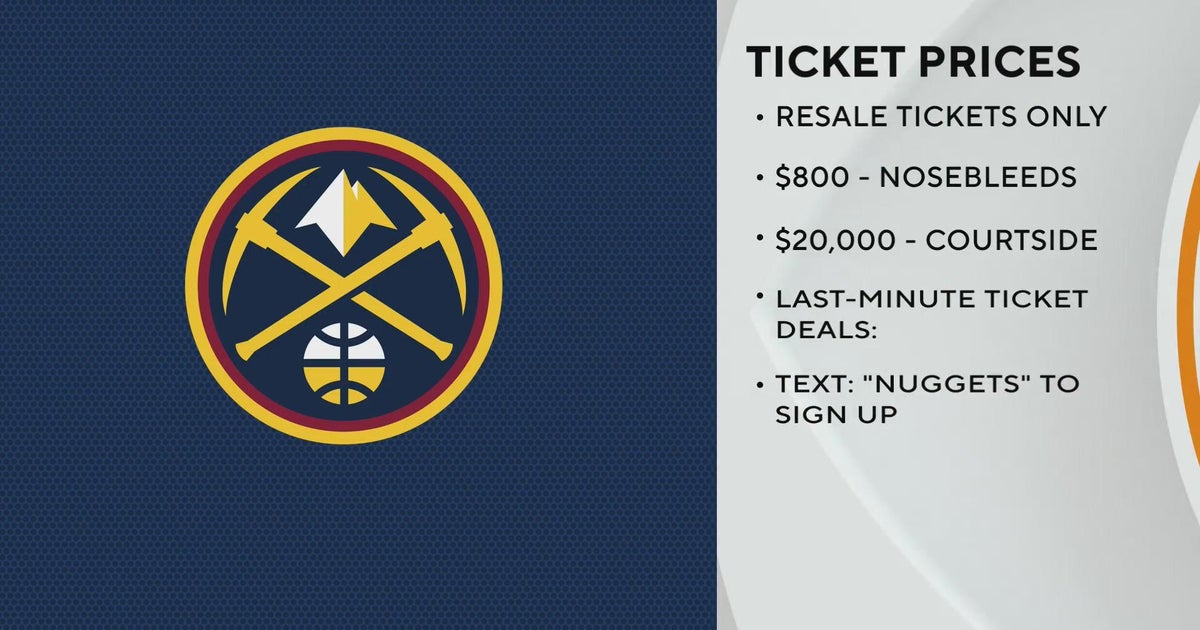 Prices skyrocket for a chance to witness history at Ball Arena - CBS ...