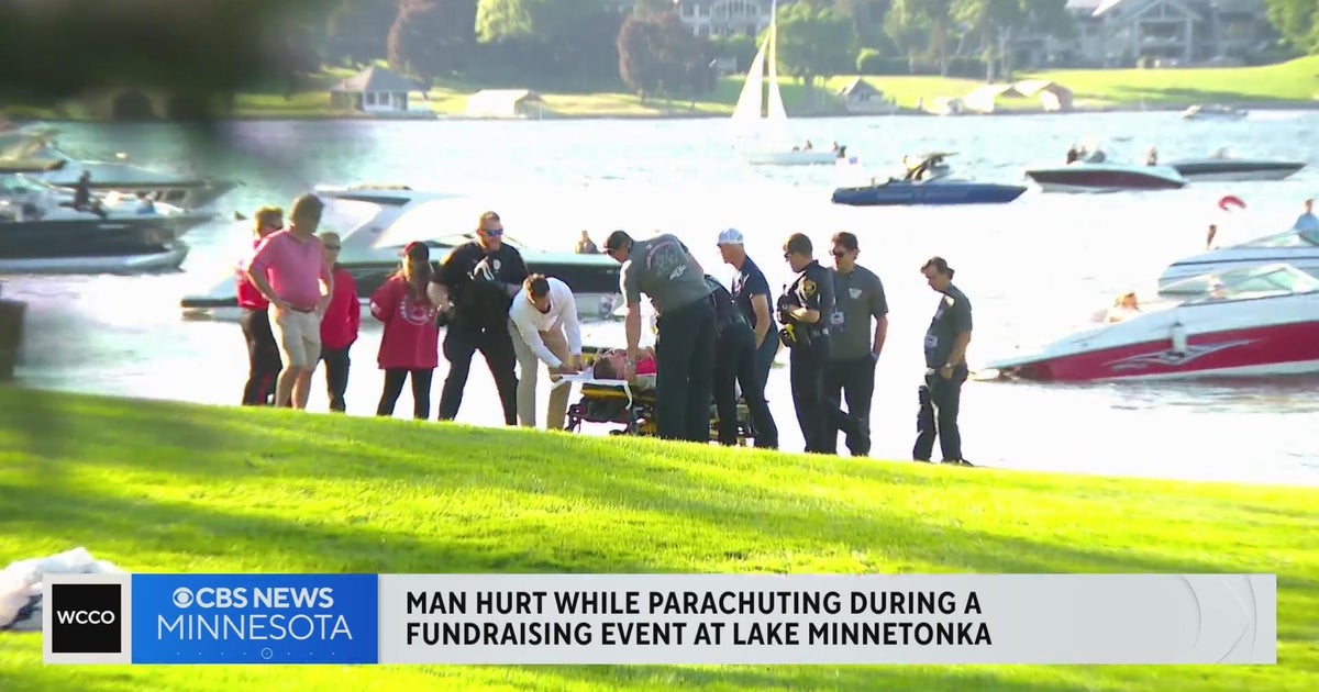 Man hurt while parachuting during fundraising event at Lake Minnetonka ...