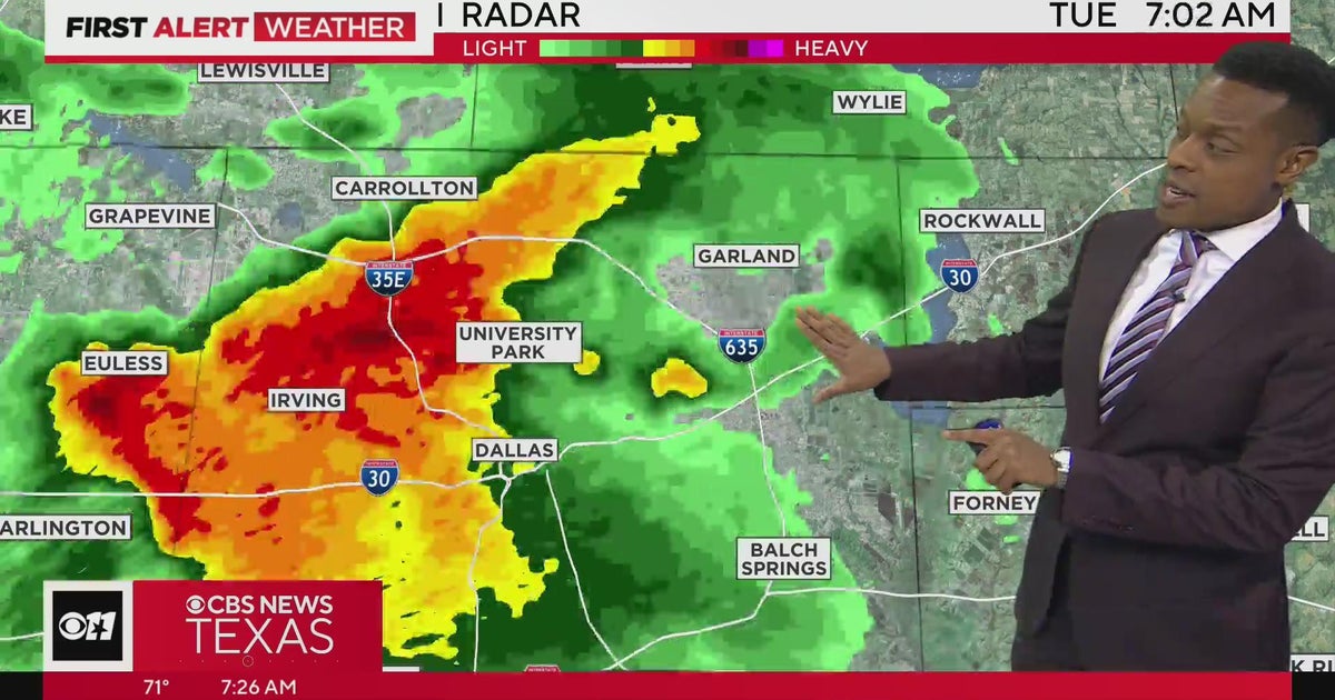 Severe weather continues to roll over North Texas - CBS Texas