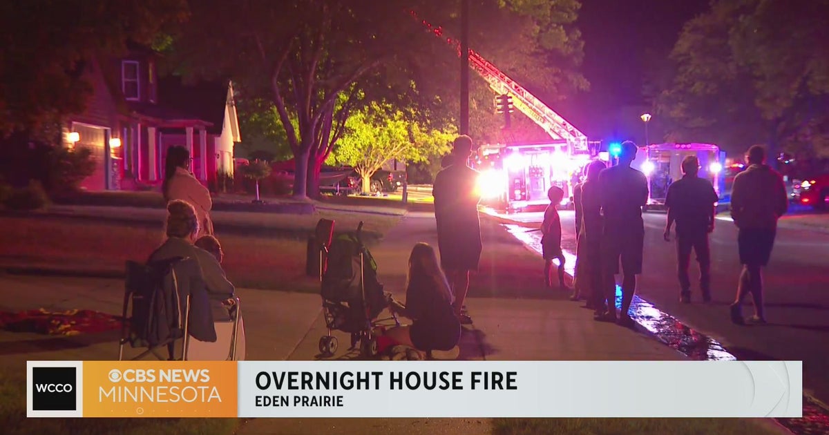 Several departments respond to house fire in Eden Prairie - CBS Minnesota